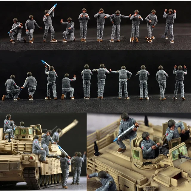 1:72 SCALE MODEL Army Soldiers Set with Tank EUR 142,79 - PicClick FR