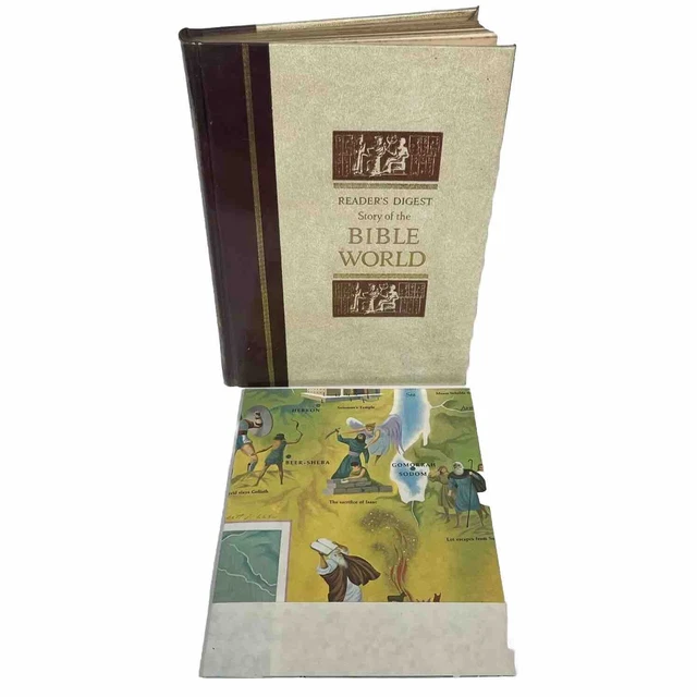 READERS DIGEST STORY Of The Bible World With Map Book Religion Vintage ...