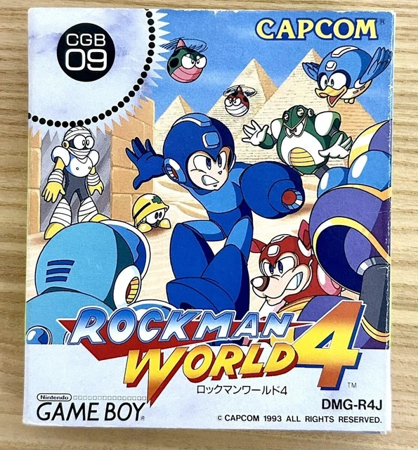 LIMITED MEGA MAN WORLD4 Mega Man World 4 Box-with Manual CAPCOM DMG-R4J ...