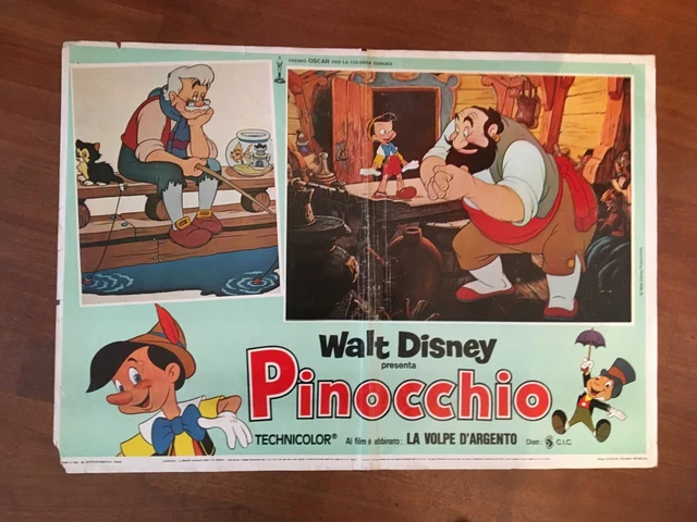 FOTOBUSTA,B7 ,PINOCCHIO WALT Disney, Collodi Mangiafuoco Cartone ...