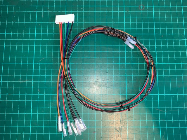 CABLE KICK HARNESS Midway Mortal Kombat 1 Control Panel Loom 2,8mm ...