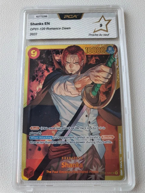 CARTE ONE PIECE PCA 9 Shanks Parallel EN Op01-120 Ultra Rare PCA 9 EUR 14,99 - PicClick FR