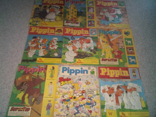 PIPPIN COMIC JOB Lot Collection 1980s Wombles Super Ted etc EUR 11,54 ...