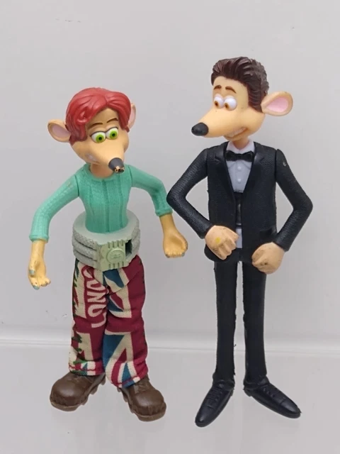 FLUSHED AWAY RODDY & Rita Rat McDonalds Toy Figure 5" Aardman 2006 ...