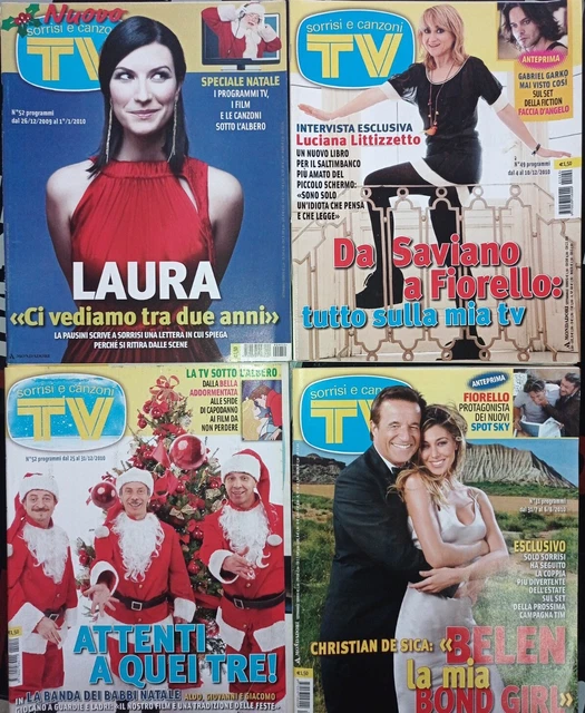 TV SORRISI CANZONI 31 49 52 52 2010 Laura Pausini Adriano Celentano ...