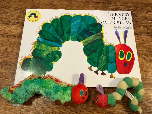 THE VERY HUNGRY Caterpillar GIANT Board Book Eric Carle Soft Plush Toy ...