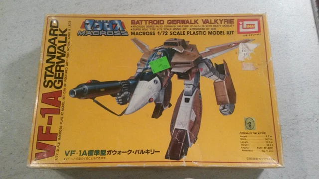 MAQUETTE ROBOTECH MACROSS VF-1A Gerwalk Valkyrie 1/72 Imai vintage très ...