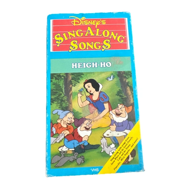 DISNEYS SING ALONG Songs Snow White: Heigh-Ho VHS Tape 1994 SEALED Rare ...