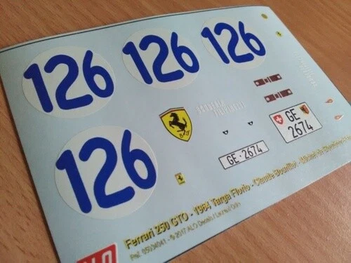 1964 TARGA FLORIO #126 Ferrari 250 Gto Bourillot/De Bourbon-Parme 1:18 ...