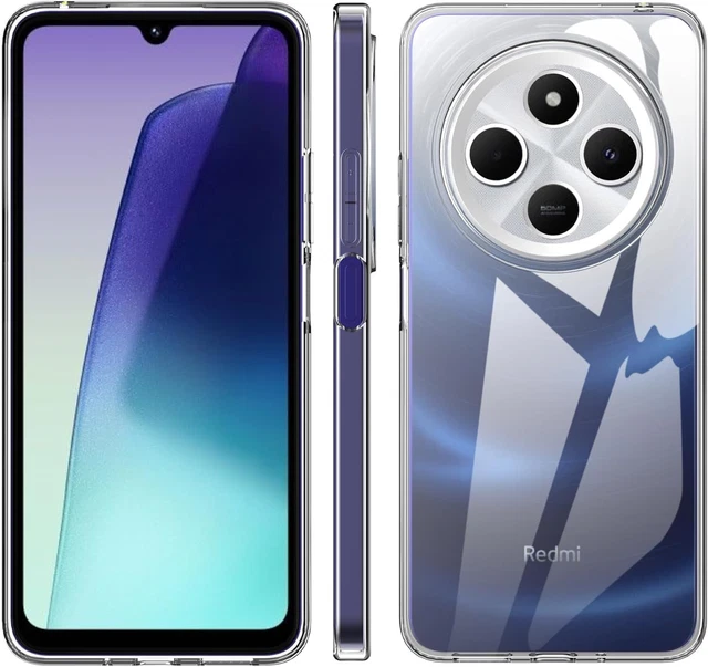 FOR XIAOMI REDMI 14C Case Clear Gel Phone Cover & Glass Screen ...