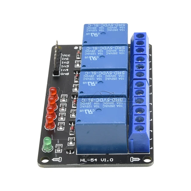 ARDUINO PIC ARM DSP AVR Relay Module 5v 4 Channel Indicator Light LED ...