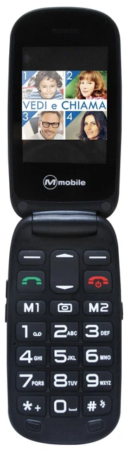 MEDIACOM M-MMFDUO2 TÉLÉPHONE portable 6,1 cm (2.4") 91 g Noir, Bleu EUR ...