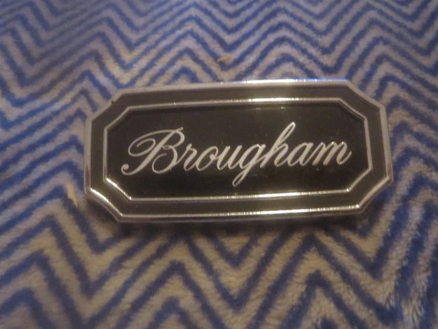 NOS 1970 FORD Galaxie Brougham Roof Pillar Emblem Ornament W Hardware ...
