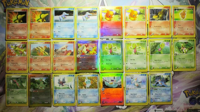 RARE POKEMON GEN 3 Starter Evolutions Bundle ~ Torchic Treecko Mudkip ...
