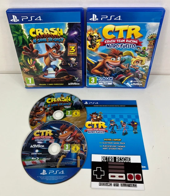 CRASH BANDICOOT GAME Bundle PS4 PlayStation 4 N Sane Trilogy Nitro ...