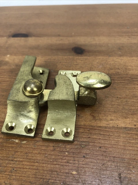 VICTORIAN SASH WINDOW lock brass £16.99 - PicClick UK