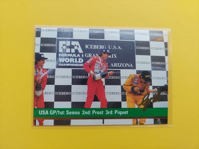AYRTON SENNA F1 Grid Formula One 1992 Card Excellent Condition Brazil ...