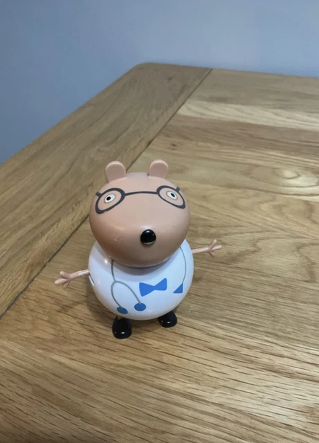 PEPPA PIG DOCTOR brown bear figure (Rare) £13.20 - PicClick UK