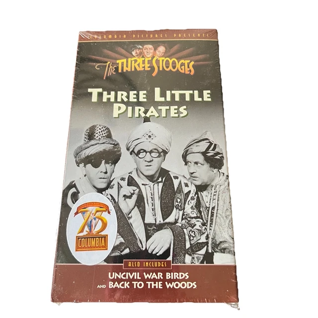 THE THREE STOOGES Three Little Pirates VHS Vintage Classic New Sealed ...