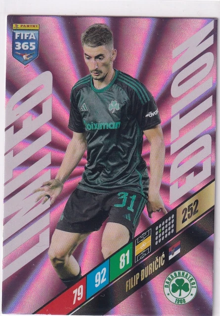 PANINI FIFA 365 Adrenalyn 2024 Card Limited Edition Filip Duricic £2.77 ...
