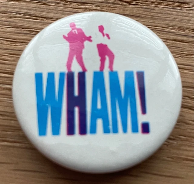 RARE AND UNWORN 1983 Issue Smash Hits Magazine Promotional Wham Pin ...