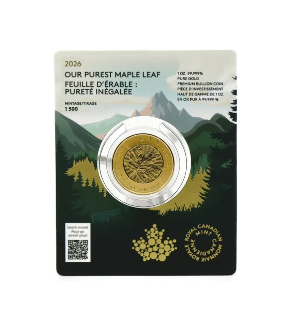 2026 CANADA MAPLE Leaf 1 oz Gold Coin $7,017.00 - PicClick CA