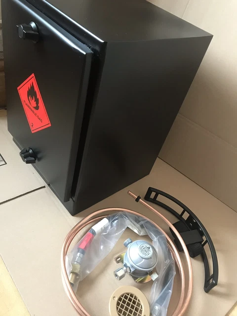 GAS SAFE SAFETY storage Locker Box Cabinet Camper 4.5kg Bottle Full KIT ...