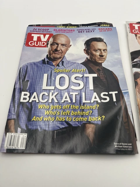 LOST TV GUIDE Magazine Lot Of 3 Back At Last + Finale Preview + Sayid ...
