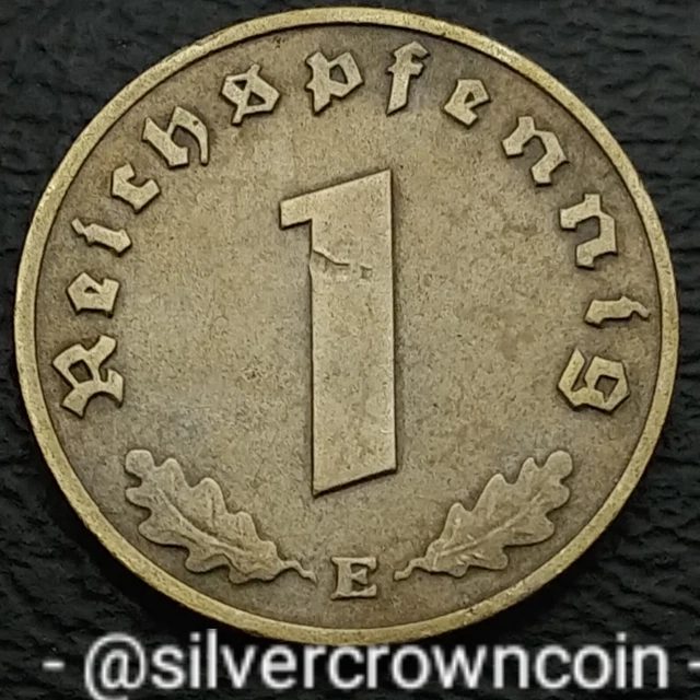 GERMANY 3D REICH 1 Reichspfennig 1941 E. KM#97. One Cent coin ...