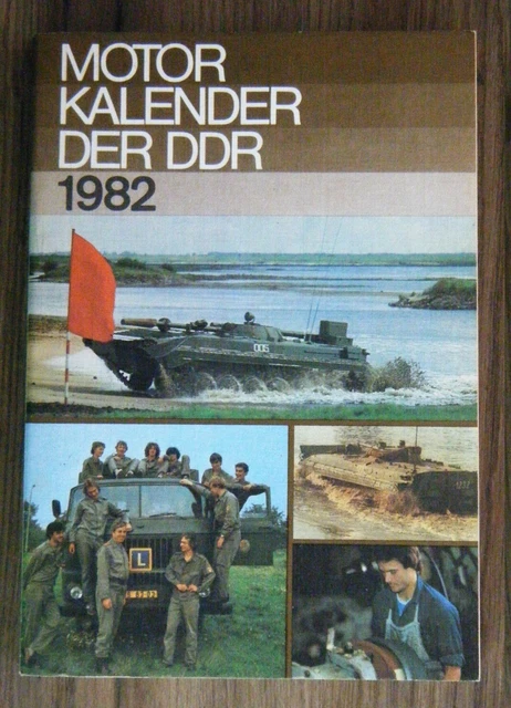 MOTORKALENDER DER DDR 1982 KFZ MZ ETZ LKW NVA Militär Panzer Ostalgie ...