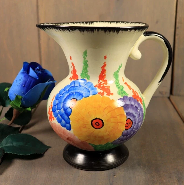 ANCIEN PICHET ART Déco Samford Ware Peint Main Faïence Céramique ...