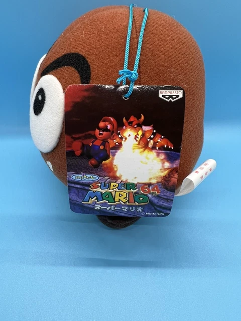 VINTAGE 1996 GOOMBA Super Mario 64 Banpresto Plush Japan UFO Prize ...