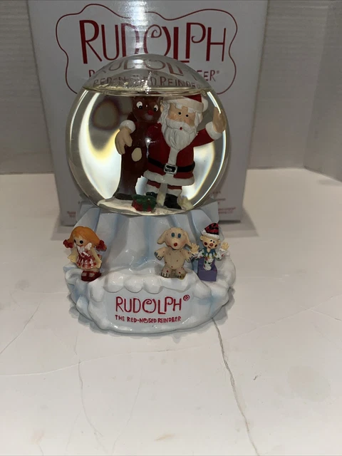 RUDOLPH THE RED Nosed Reindeer Snow Globe Bank Island of The Misfit Toys Santa £10.96 - PicClick UK