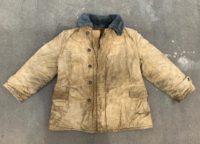 RARE VINTAGE OLD Soviet Army USSR Soviet Uniform winter Jacket Military ...