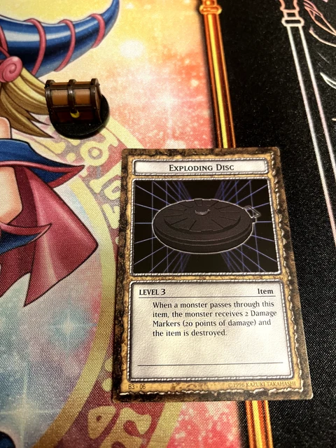 YU-GI-OH! DUNGEON DICE Monsters: Exploding Disc B3-06 Figure and Card ...