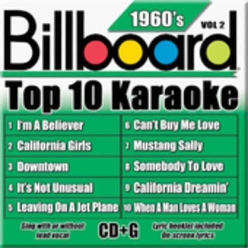 BILLBOARD KARAOKE BILLBOARD Top-10 1960's Vol. 2 10+10-song G (CD) EUR ...