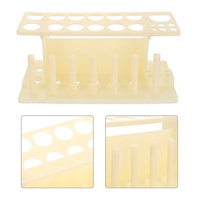 PLASTIC TEST TUBE Rack Laboratory Shelf Chemical Analysis Equipment £10 ...