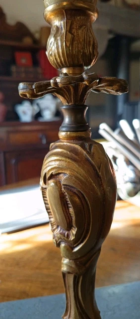 PIED DE LAMPE En Bronze Style Rococo Numéroté 960 EUR 150,00 - PicClick FR