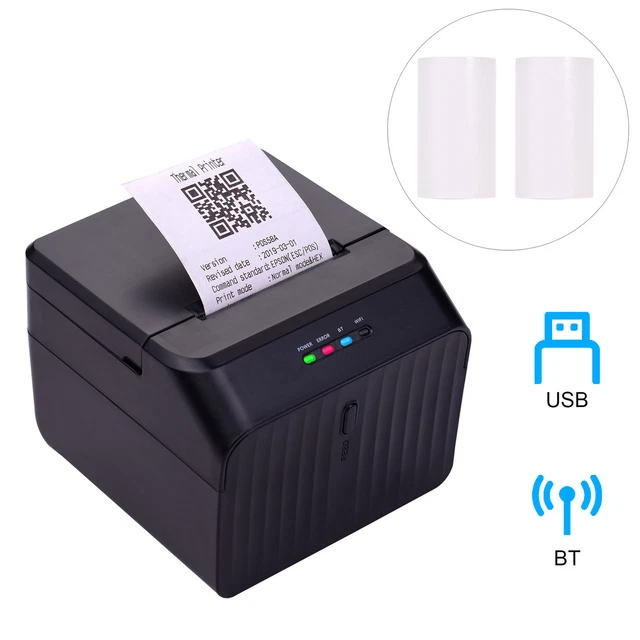 DESKTOP 58MM THERMAL Receipt Printer Wired Barcode Printer USB E6B2 $47 ...