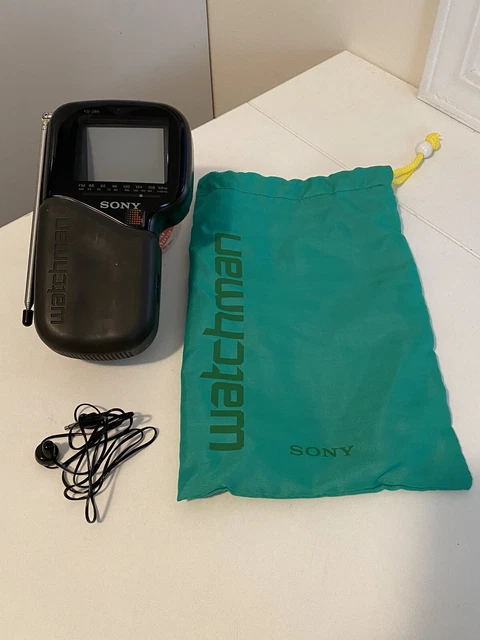 SONY WATCHMAN FD-285 TV AM/FM Stereo 2.7 Inch Portable B&W WORKS F6 £17 ...