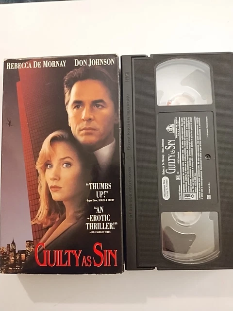 GUILTY AS SIN - Don Johnson (VHS, 1993) **Buy 2 Get 1 Free** £3.56 ...