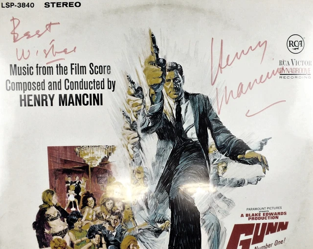 ORIG. SIGNED 12''LP HENRY MANCINI - PETER GUNN (Blake Edwards) - RCA ...