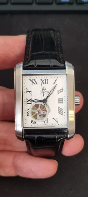 BULOVA MEN'S AUTOMATIC Watch White Square Dial, Model 96A127 £207.64 ...