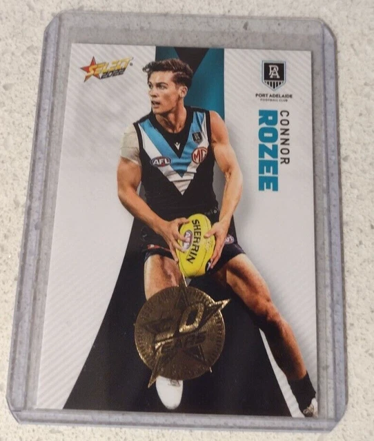 2022 FOOTY STARS Connor Rozee 30th anniversary gold seal port Adelaide ...