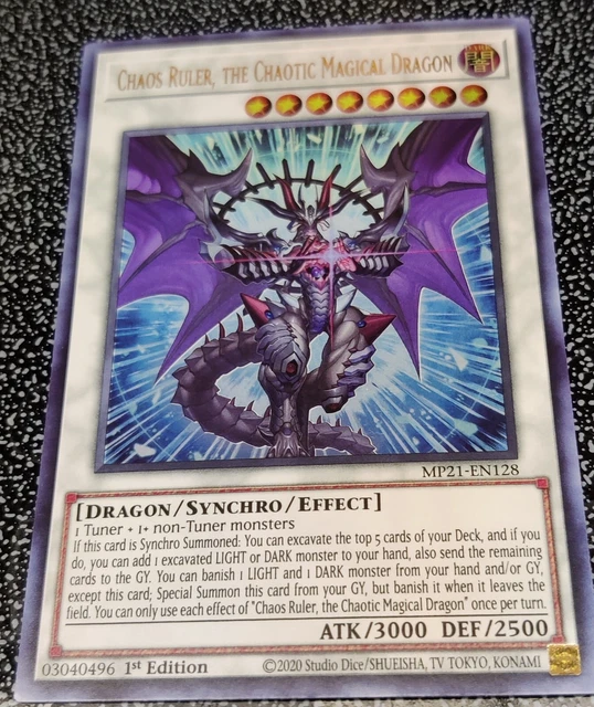1X YU-GI-OH! CHAOS Ruler, The Chaotic Magical Dragon - MP21-EN128 - Ultra-1st-NM $9.99 - PicClick CA