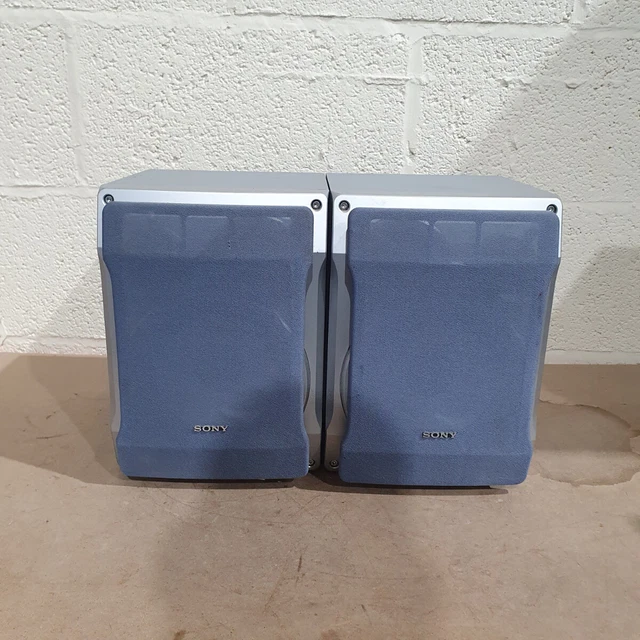 SONY SS-SCL5 SILVER Wired Portable 2-Way Bass-Reflex L/R Bookshelf ...