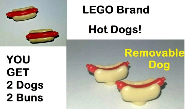 LEGO FOOD HOTDOG BUN HOT DOG Minifigure BBQ Belville/Friends Fair ...