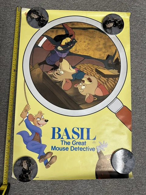 WALT DISNEY BASIL The Great Mouse Detective Poster 1986 (see ...