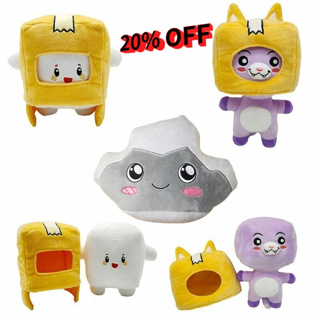 LANKYBOX' BOXY FOXY ROCKY Plush Soft Stuffed Toy Kid Game Figure Plush ...