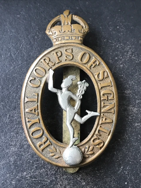 ROYAL CORPS OF Signals British Army Cap Badge WW2 Airbourne £12.00 ...